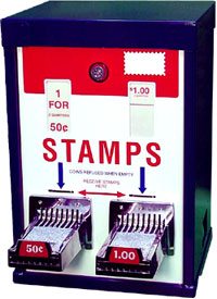 Stamp Machines and Stamp Machine Pull Tabs